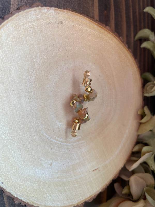 INCA GOLD ETHIOPIAN OPAL Chip SISTERLOCK Jewel - TIFFANY'S LOC JEWELS