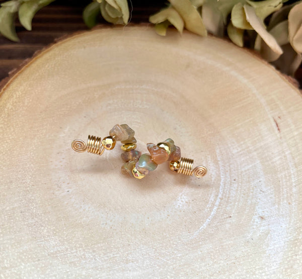 INCA GOLD ETHIOPIAN OPAL Chip SISTERLOCK Jewel - TIFFANY'S LOC JEWELS