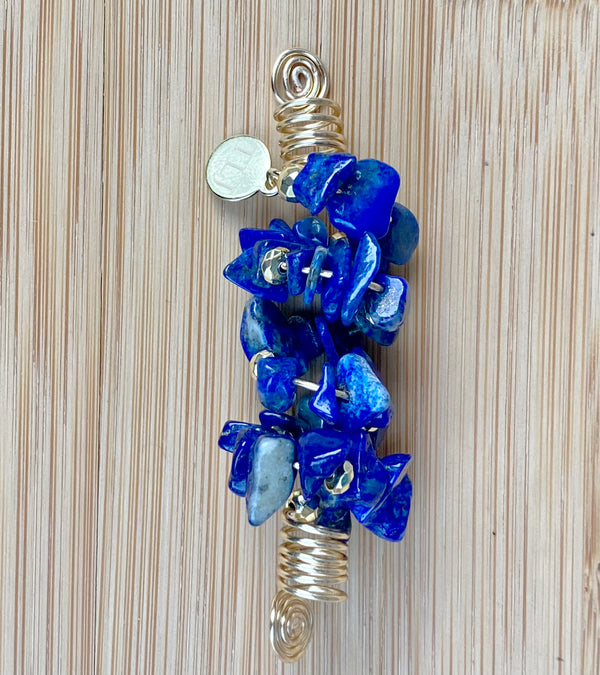 PRUSSIAN BLUE LAPIS LAZULI Chip Loc Jewel - TIFFANY'S LOC JEWELS