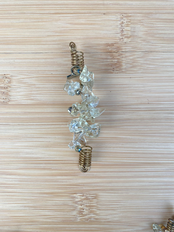 FRENCH GOLDEN OCHRE LEMON TOPAZ Chip Loc Jewel - TIFFANY'S LOC JEWELS