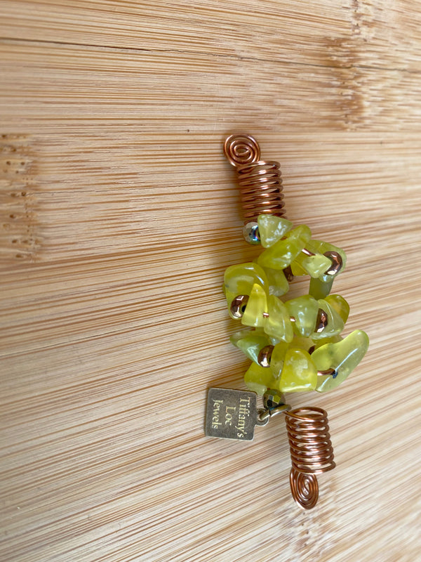 CHARTREUSE LEMON JADE Chip Loc Jewel - TIFFANY'S LOC JEWELS