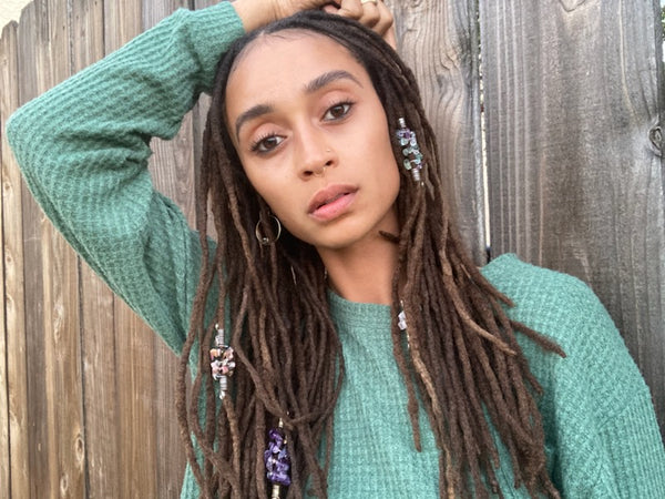 THULIAN PINK RHODONITE Chip Loc Jewel - TIFFANY'S LOC JEWELS