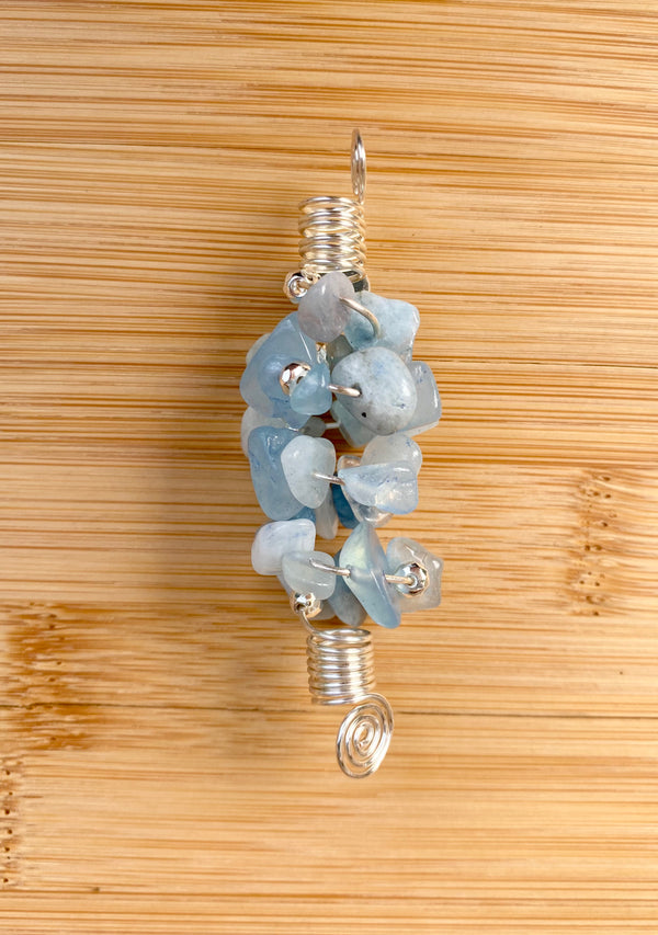 ALICE BLUE AQUAMARINE Chip Loc Jewel - TIFFANY'S LOC JEWELS